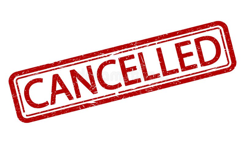 Simple Vector Red Circle Rust Grunge Red Rubber Stamp, Cancelled, at ...