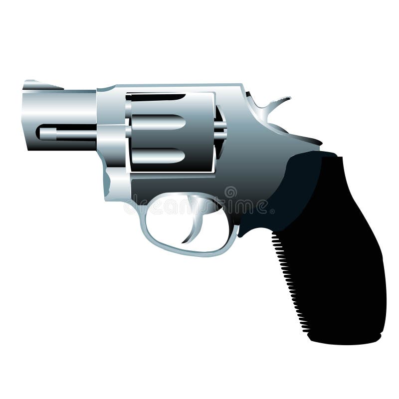 Vector Illustration of a Gun. Stock Vector - Illustration of forces ...