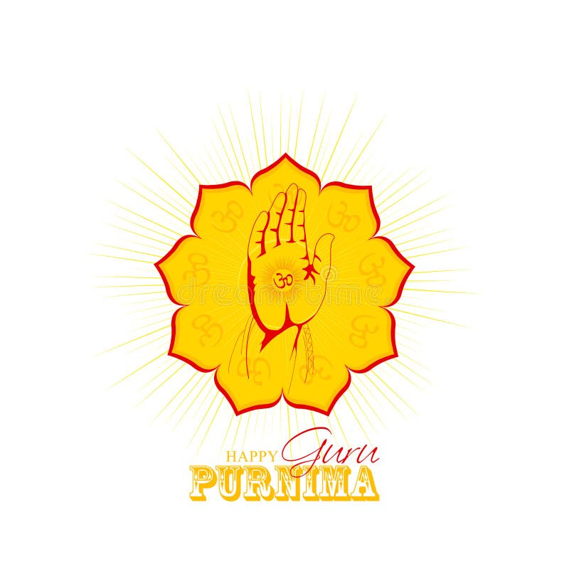 Vector Illustration for Guru Purnima Celebration Da Stock Vector ...