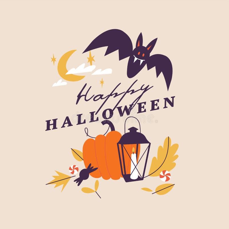 Vector Illustration Halloween Party Posters or Invitation. Fall ...