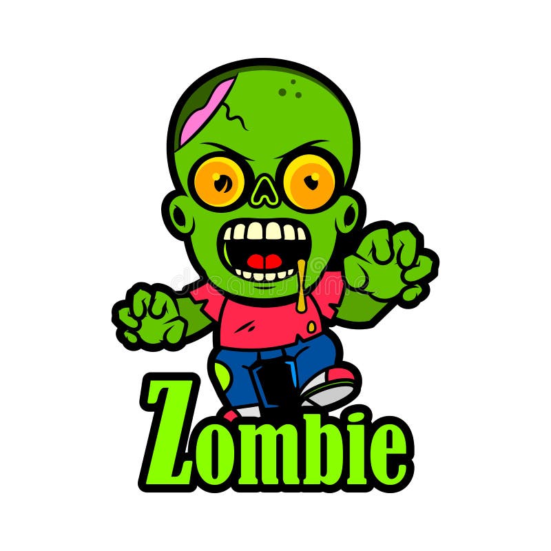Vector Illustration of Halloween Zombies. Green Zombies. Ready for ...