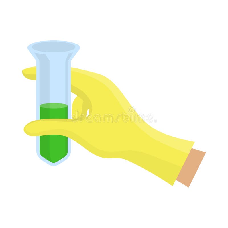 Vector Design of Hand and Beaker Icon. Web Element of Hand and Test ...