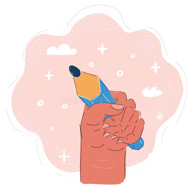 Pencil Ready To Write and To Learn the Letter P, Vector Illustration ...