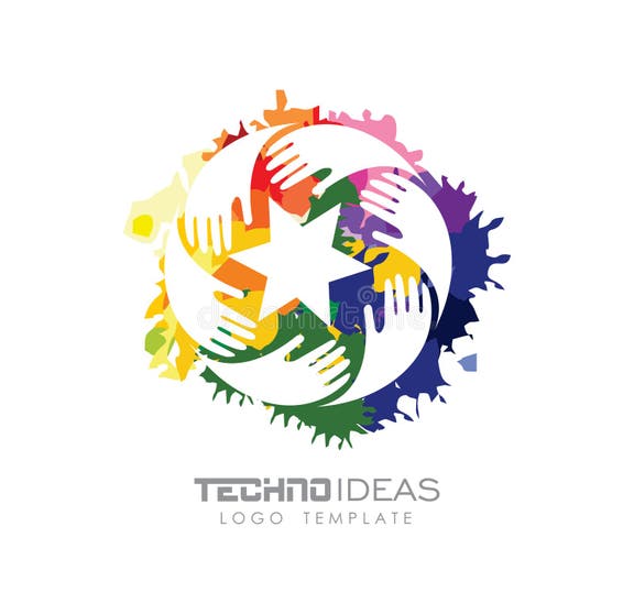 Hand Circle Design Ideas stock vector. Illustration of frame - 214700048