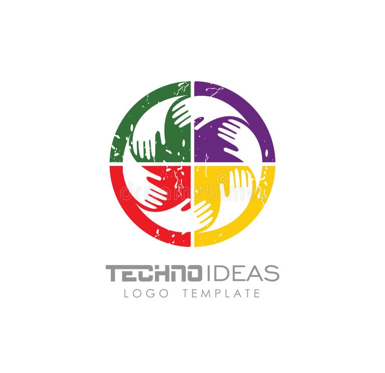 Hand Circle Design Ideas stock vector. Illustration of design - 214700092