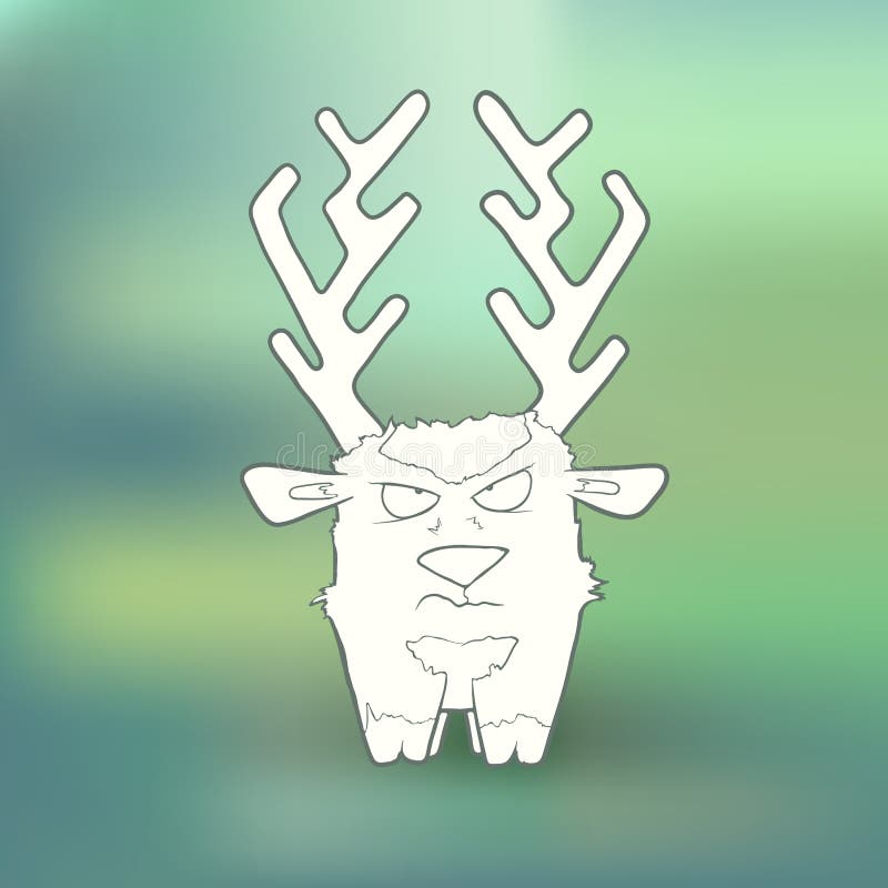 Angry Reindeer Stock Illustrations – 344 Angry Reindeer Stock ...
