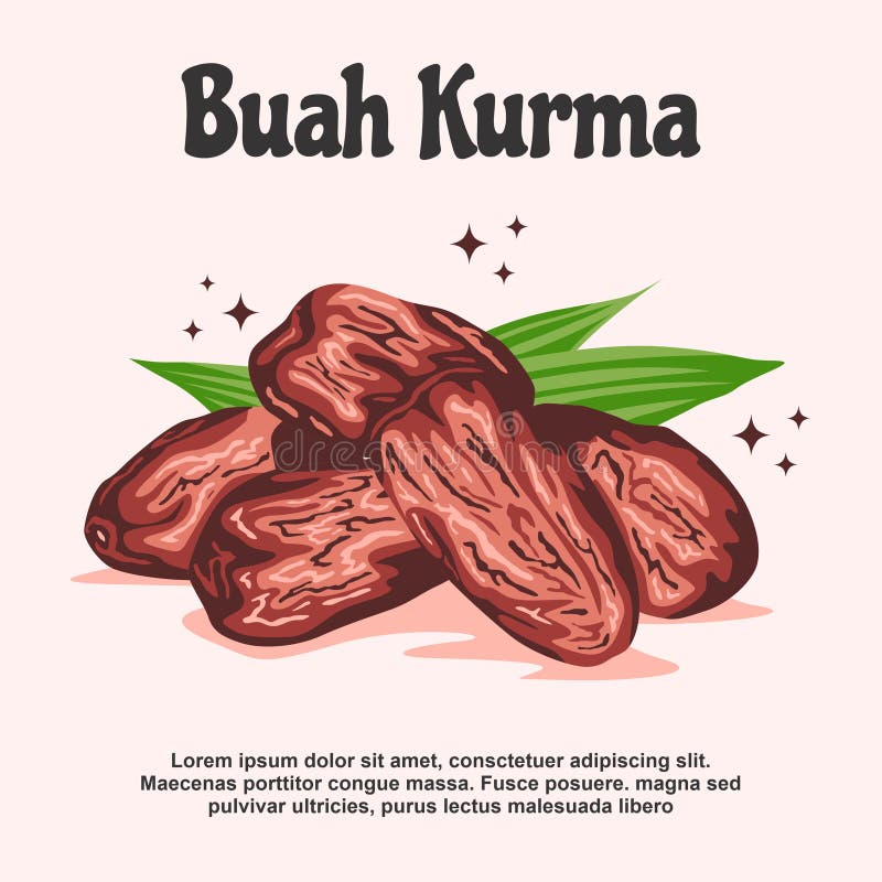 Vector Illustration Hand Drawn of Dates Stock Illustration ...