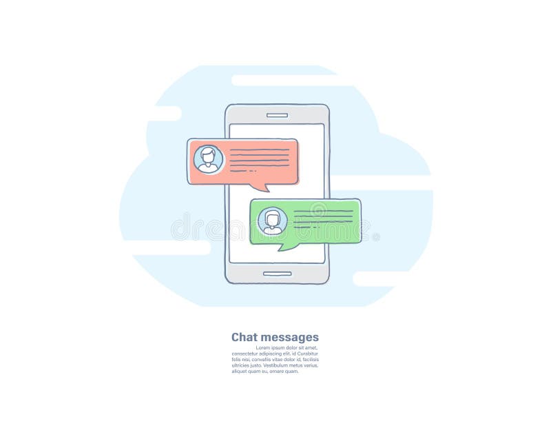 Smartphone Notification Hand Drawn Stock Illustrations – 206 Smartphone ...