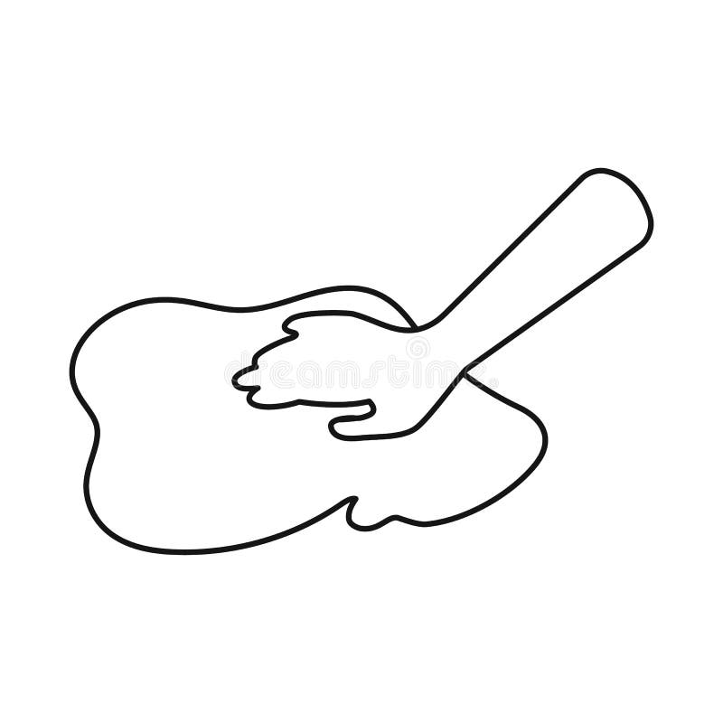 Vector Illustration of Hand and Rag Sign. Graphic of Hand and Cleaning ...