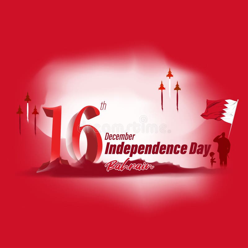 Vector Illustration of Happy Bahrain Independence Day Stock Vector ...