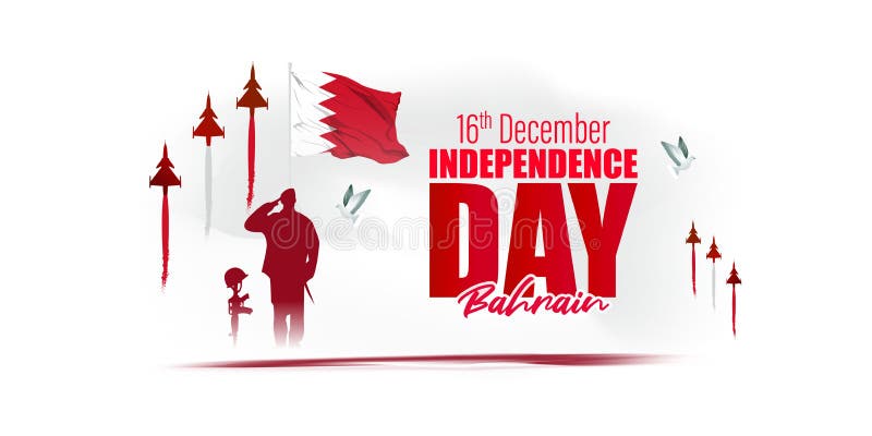 Vector Illustration of Happy Bahrain Independence Day Stock Vector ...