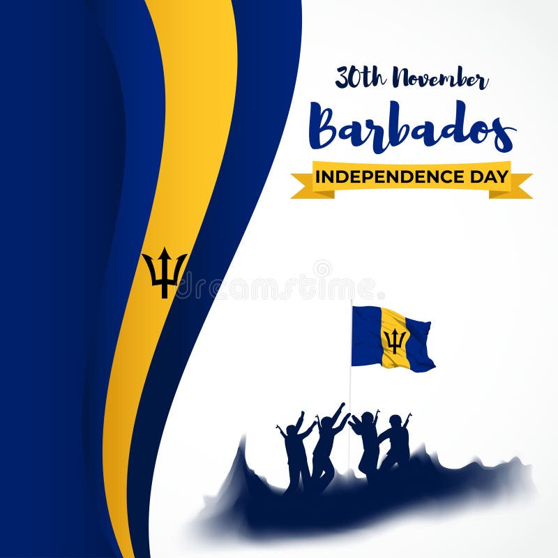 Vector Illustration of Happy Barbados Independence Day Stock Vector ...