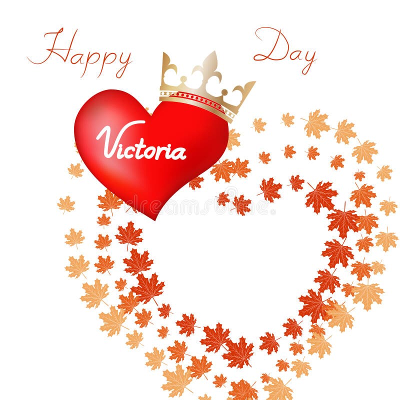 Vector Illustration of Happy Celebrate Victoria Day. Stock Vector ...