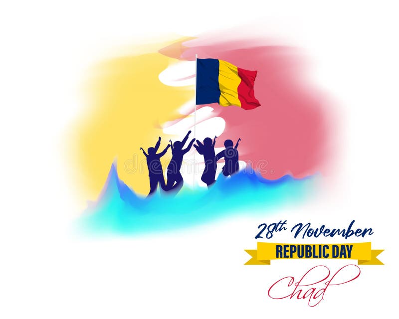Vector Illustration of Happy Chad Republic Day Stock Illustration ...