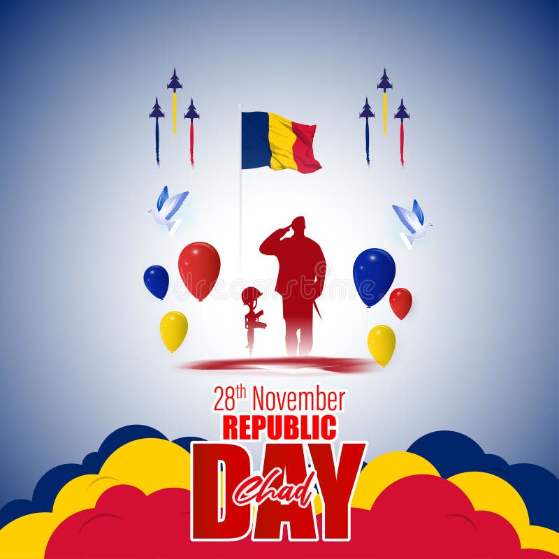 Vector Illustration of Happy Chad Republic Day Stock Illustration ...