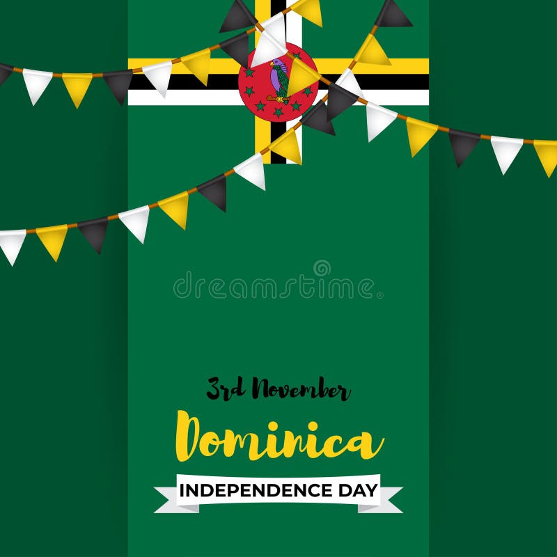 Vector Illustration of Happy Dominica Independence Day Stock Vector ...