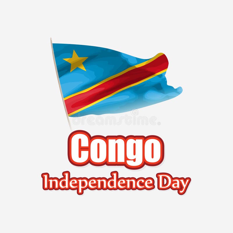 Vector Illustration for Congo Happy Independence Day. Stock Vector ...