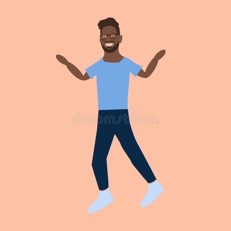 Happy indian student. stock vector. Illustration of fitness - 246660982