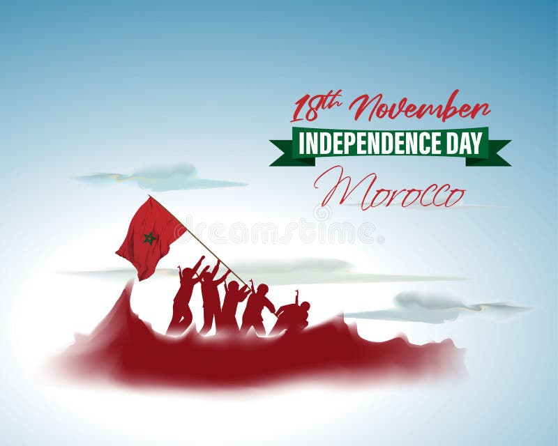 Vector Illustration of Happy Morocco Independence Day Stock Vector ...