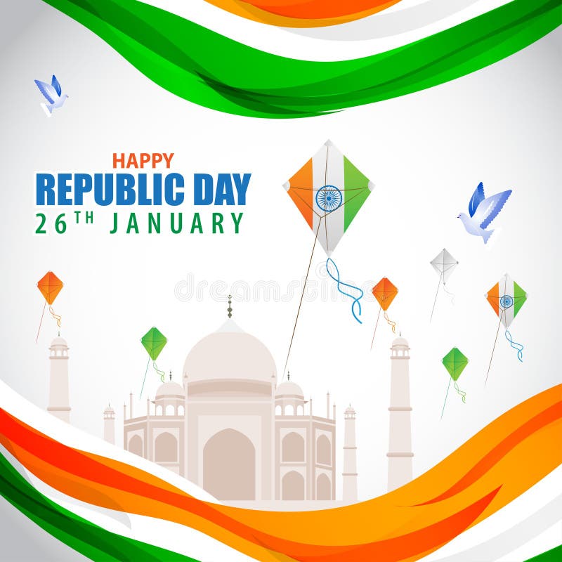 Vector Banner of Happy Republic Day Concept Banner Stock Vector ...