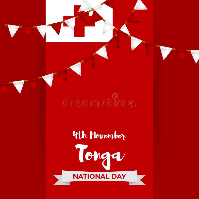 Vector Illustration of Happy Tonga National Day Stock Vector ...