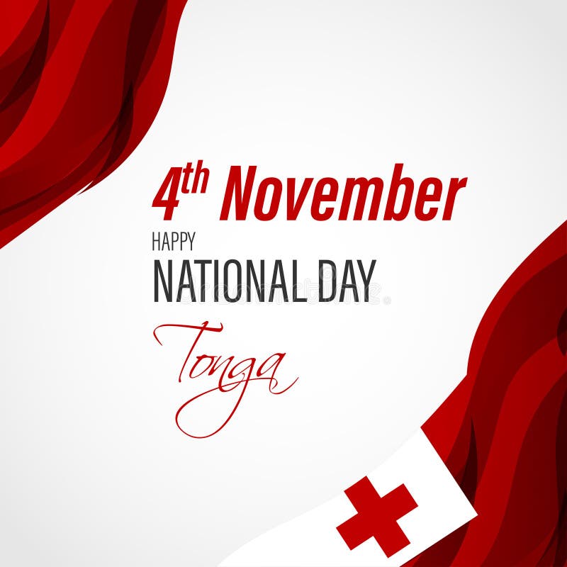 Vector Illustration of Happy Tonga National Day Stock Vector ...