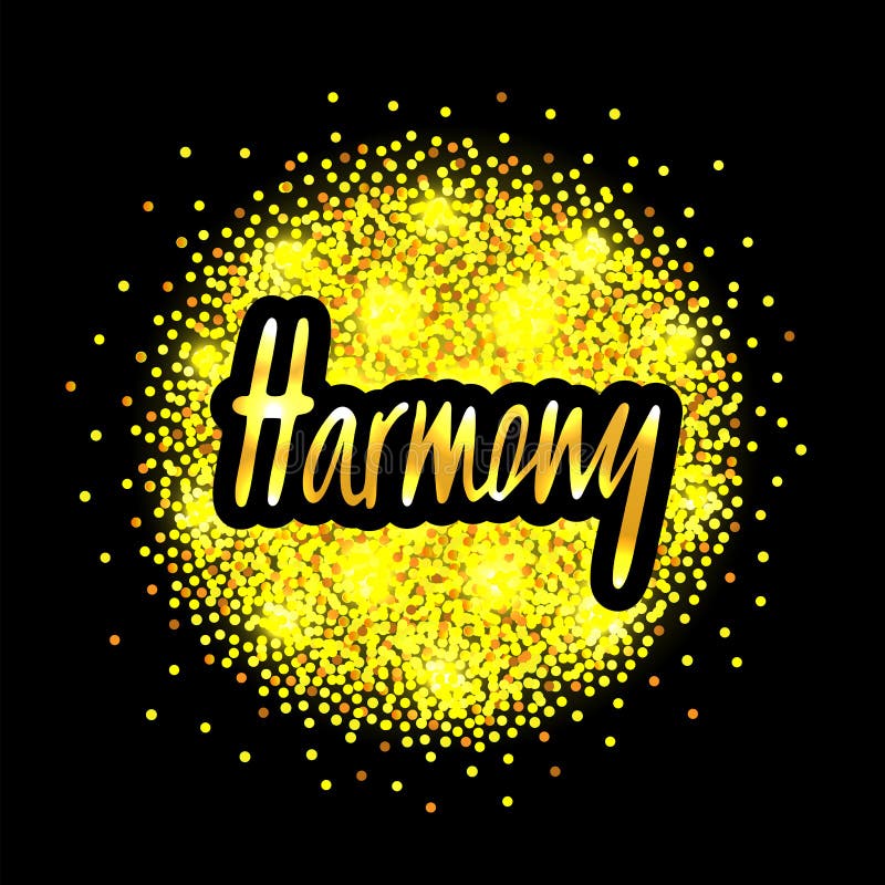 Vector Illustration of Harmony for Logotype, Flyer, Banner, Greeting ...