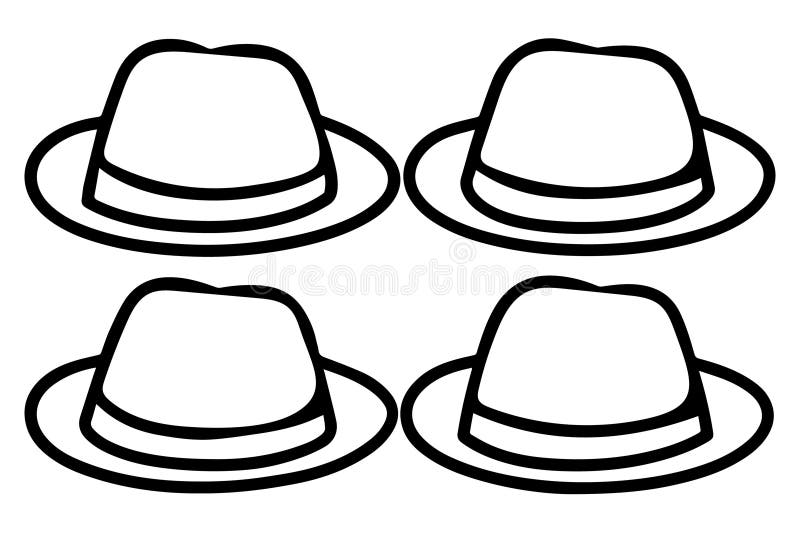 Vector Illustration of a Hat with a Clean Line Style Stock Vector ...