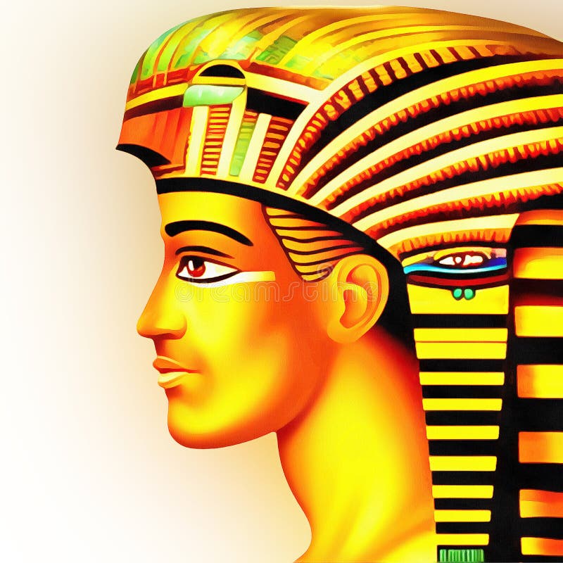 Vector Illustration of the Head of an Egyptian Sphinx Stock ...