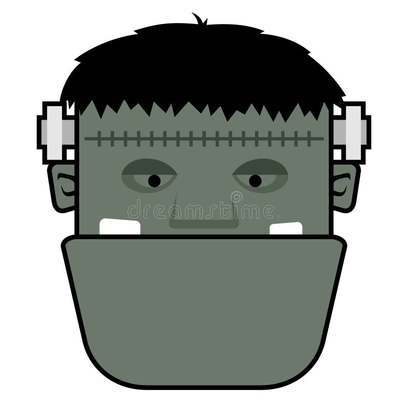 Vector Illustration of the Head of the Frankenstein Character3 Stock ...