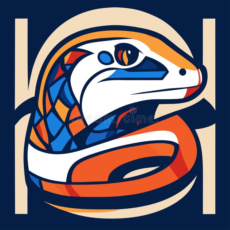 Snake in the Form of a Snake Stock Vector - Illustration of drawing ...