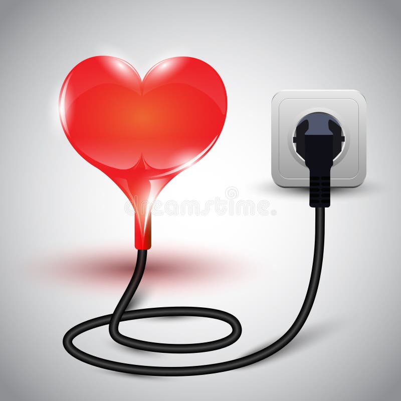 Heart Power Set Health Cardio Stock Vector - Illustration of icon ...