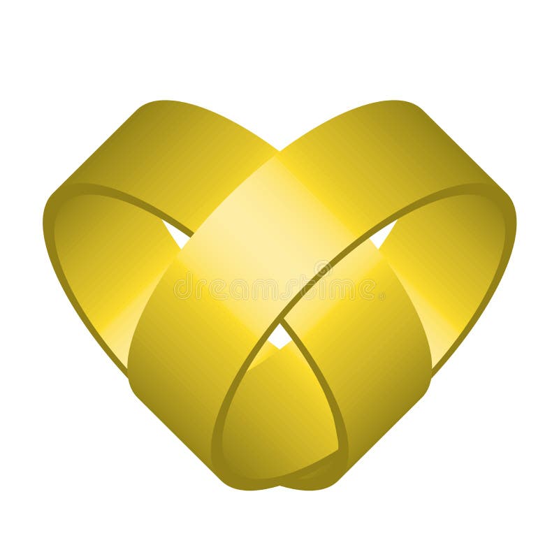 Two entwined rings stock vector. Illustration of reflection - 30137476