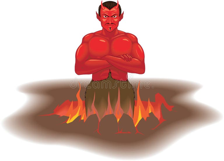 Hell Vector Illustration stock vector. Illustration of beelzebub ...