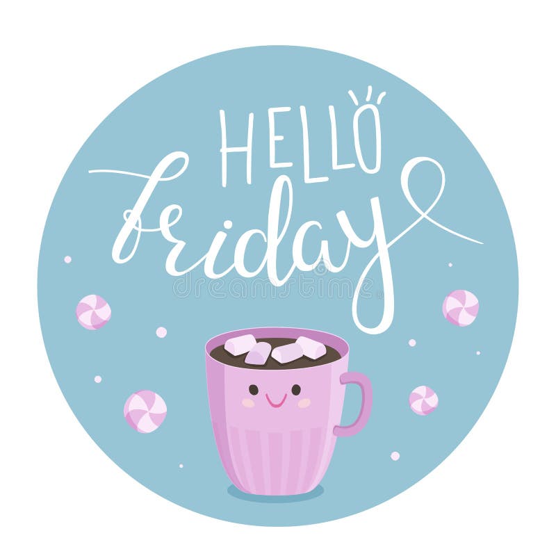 Hello Friday. Word of Rainbow Splash Paint Stock Vector - Illustration ... Hello Friday. Word of Rainbow Splash Paint Stock Vector - Illustration ...