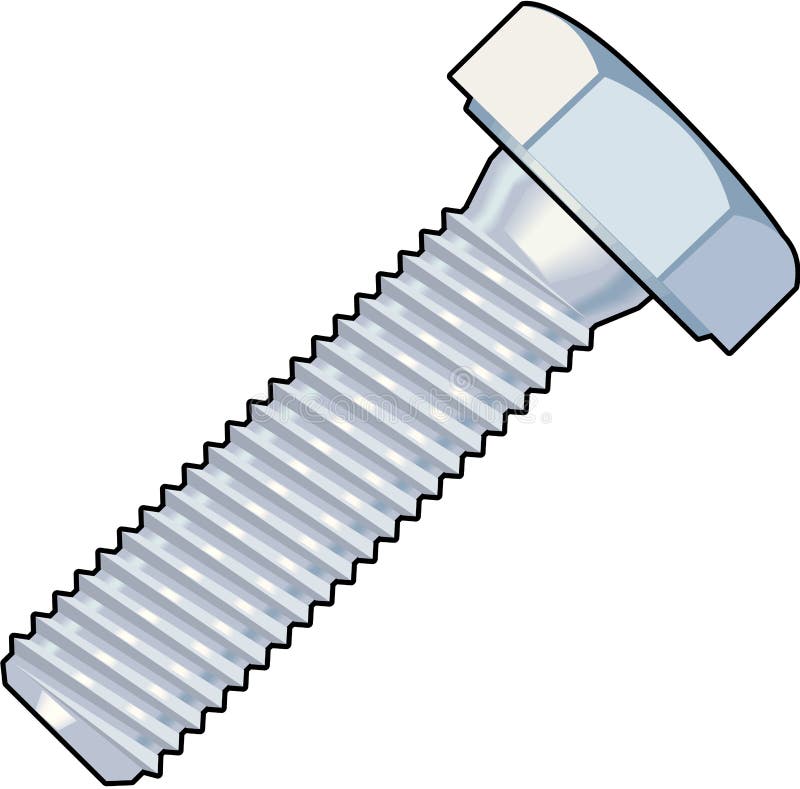 Hex Head Bolt Stock Illustrations – 828 Hex Head Bolt Stock ...