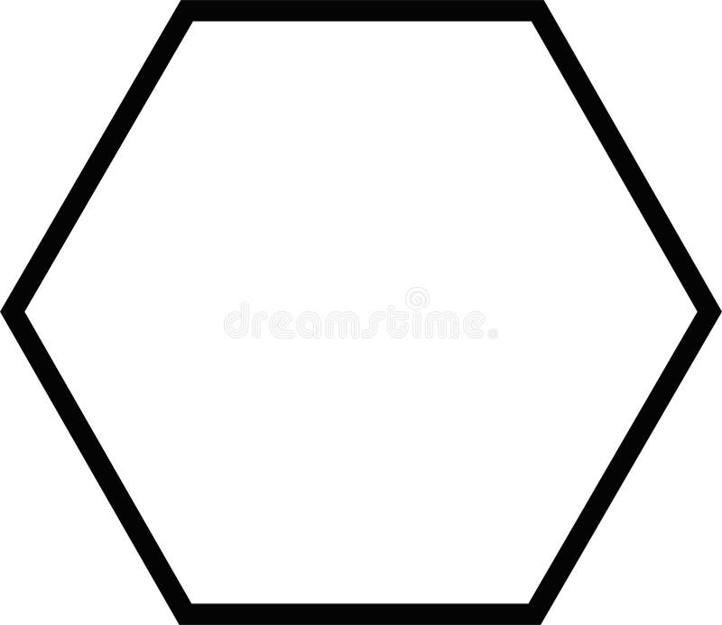 Vector Illustration Hexagonal Geometry Shape Stock Vector ...