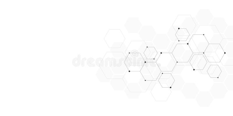 Vector Illustration of Hexagons Pattern. Geometric Abstract Background ...