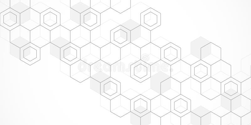Vector Illustration of Hexagons Pattern. Geometric Abstract Background ...