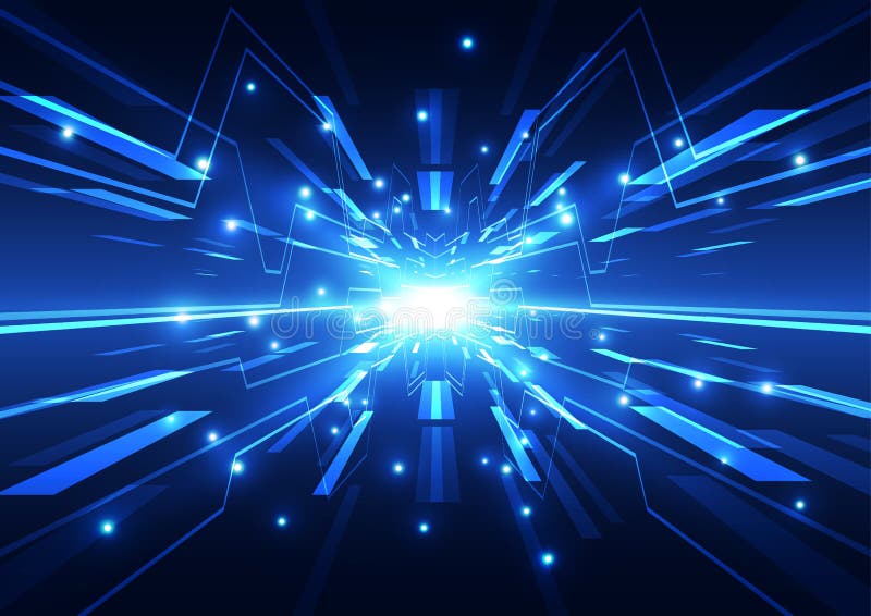 Vector Illustration Hi-tech Digital Technology Concept, Abstract ...