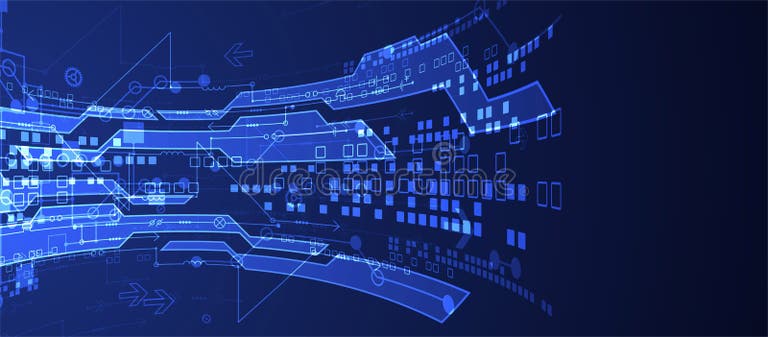 Hi-tech Digital Technology and Engineering Background Stock Vector ...