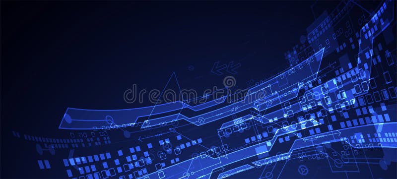 Hi-tech Digital Technology and Engineering Background Stock Vector ...