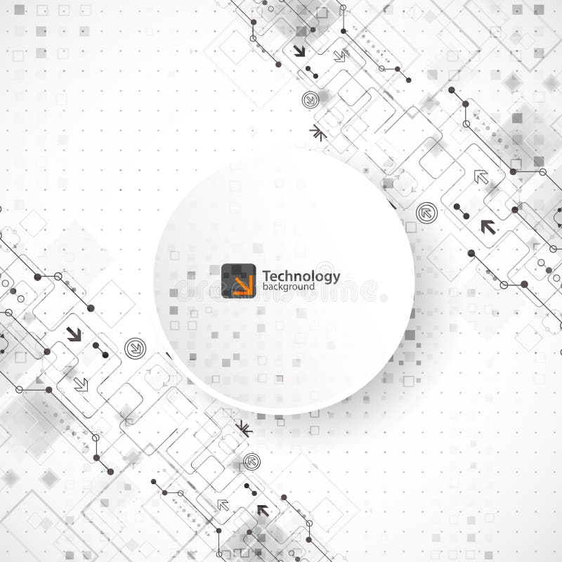 Vector Illustration, Hi-tech Digital Technology and Engineering ...