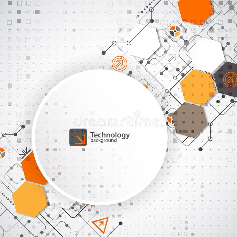 Vector Illustration, Hi-tech Digital Technology and Engineering ...