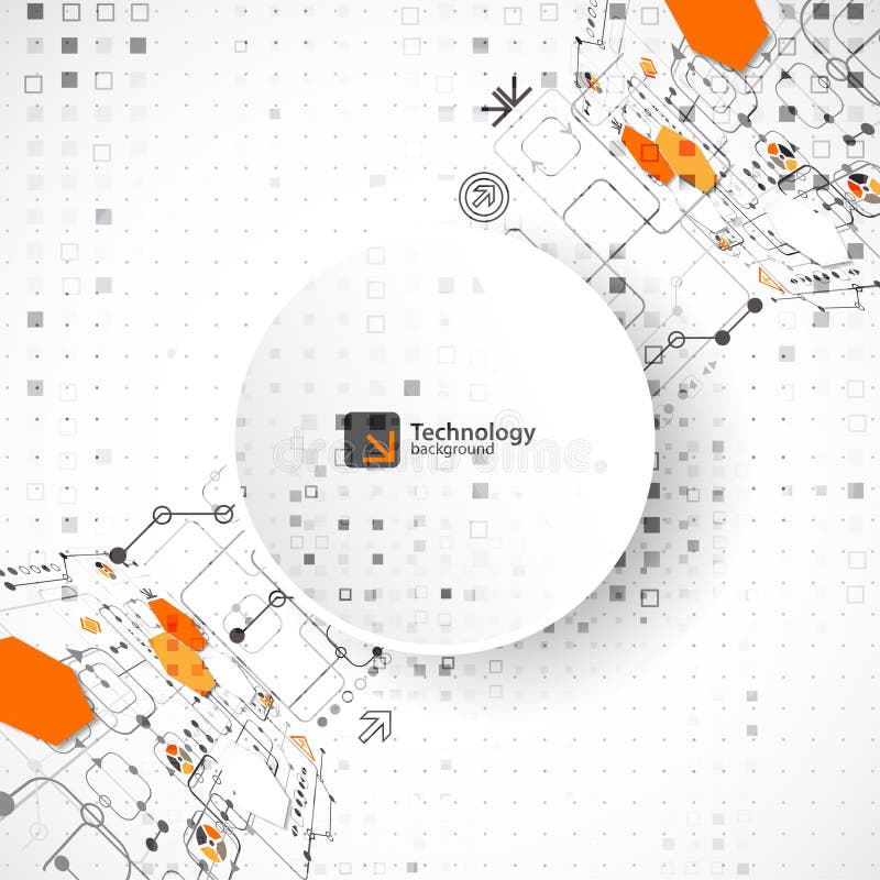 Vector Illustration, Hi-tech Digital Technology and Engineering ...