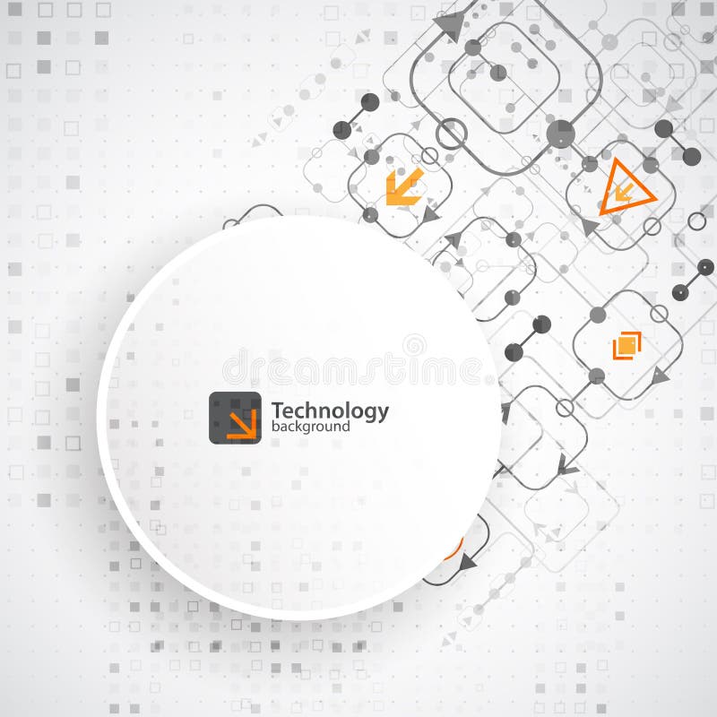 Vector Illustration, Hi-tech Digital Technology and Engineering ...