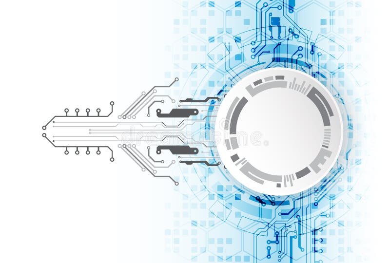Vector Illustration, Hi-tech Digital Technology and Engineering Stock ...