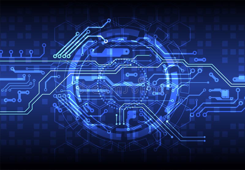 Vector Illustration, Hi-tech Digital Technology and Engineering Stock ...