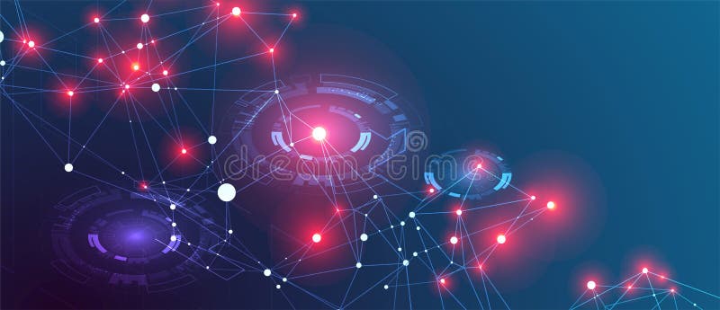 Vector Illustration, Hi-tech Digital Technology and Engineering Theme ...