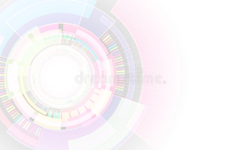 Vector Illustration, Hi-tech Digital Technology and Engineering Theme ...